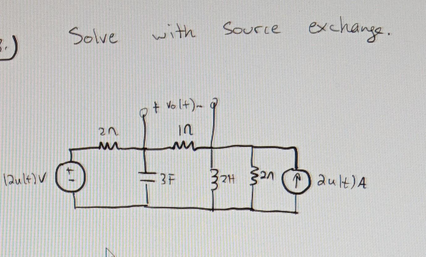 Solved Solve with Source exchange. | Chegg.com