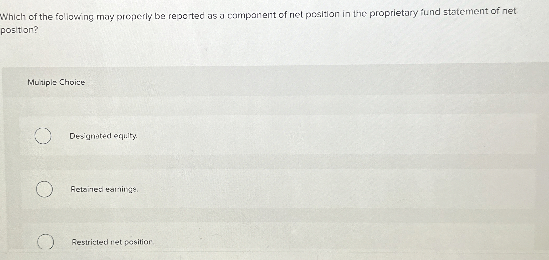 Solved Which of the following may properly be reported as a | Chegg.com