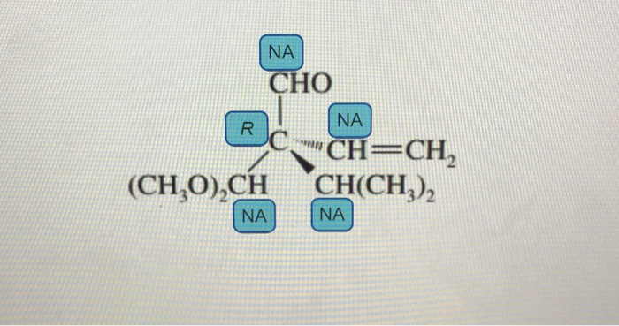 Solved NA CHO (NA "CH=CH, (CH2O),CH CH(CH2), NA INA | Chegg.com