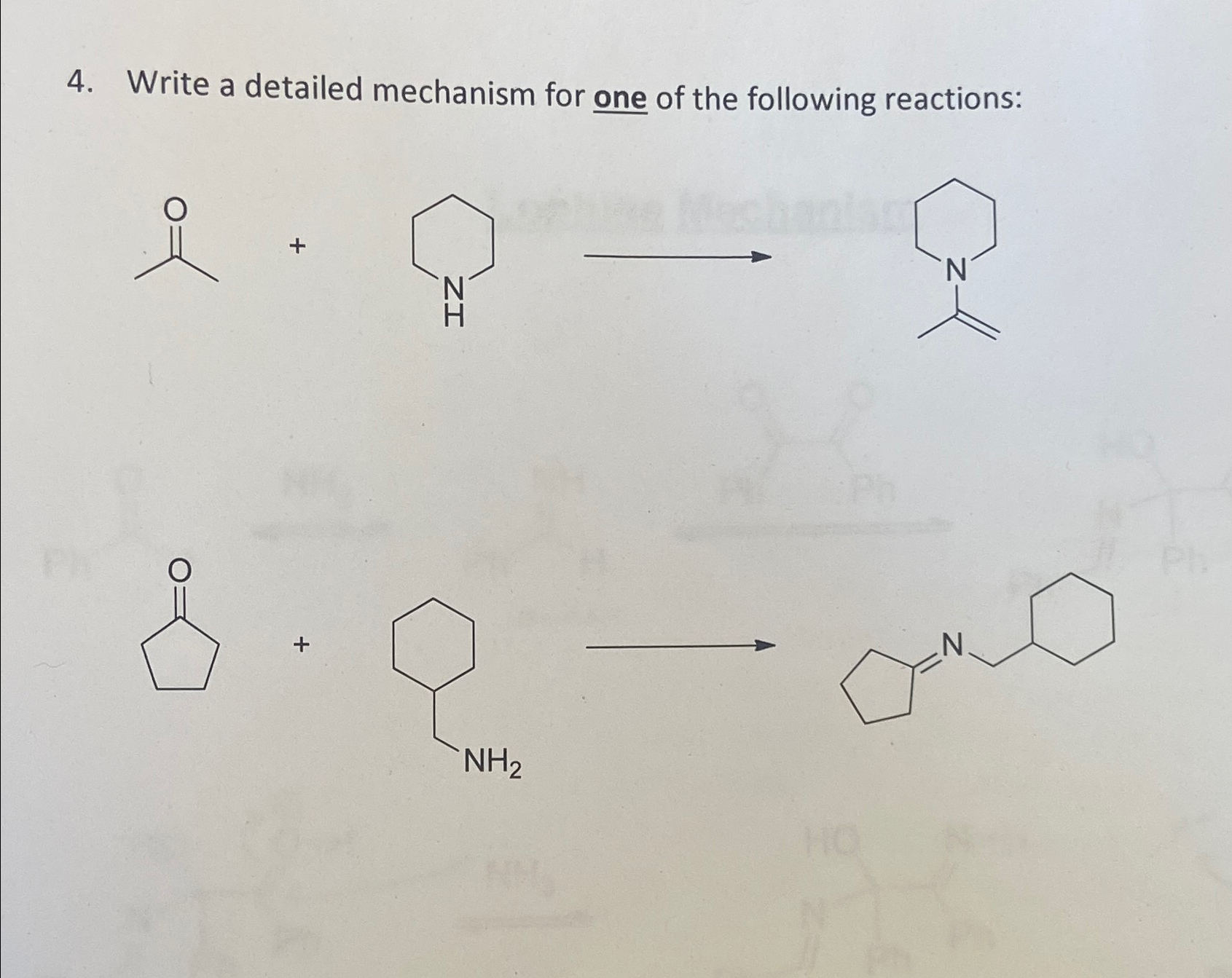 Solved Write a detailed mechanism for one of the following | Chegg.com