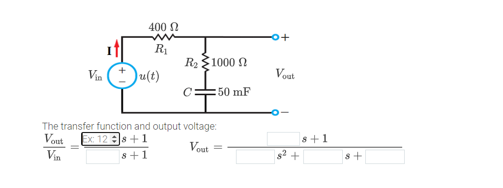 Solved The transfer function and output | Chegg.com