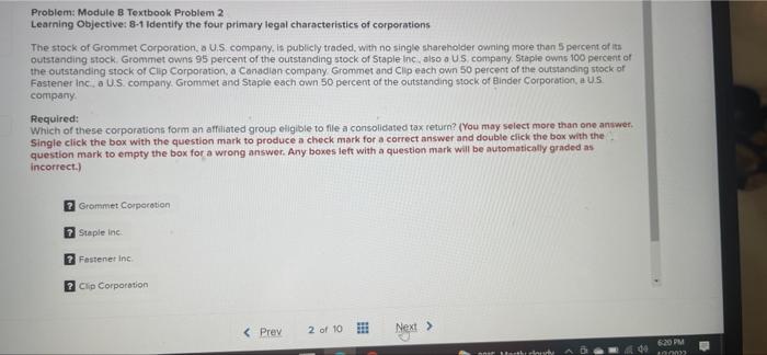 Solved Problem: Module B Textbook Problem 2 Learning | Chegg.com