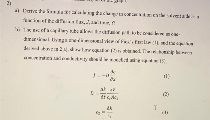 Solved 2) apri. a) Derive the formula for calculating the | Chegg.com