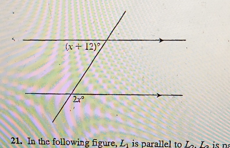 In the following figure, L1 ﻿is parallel to L3. L2 | Chegg.com