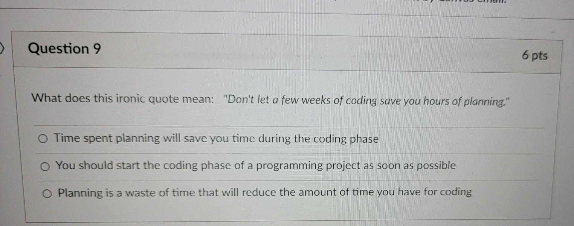 Solved In our coursework to date, what type of statement or | Chegg.com