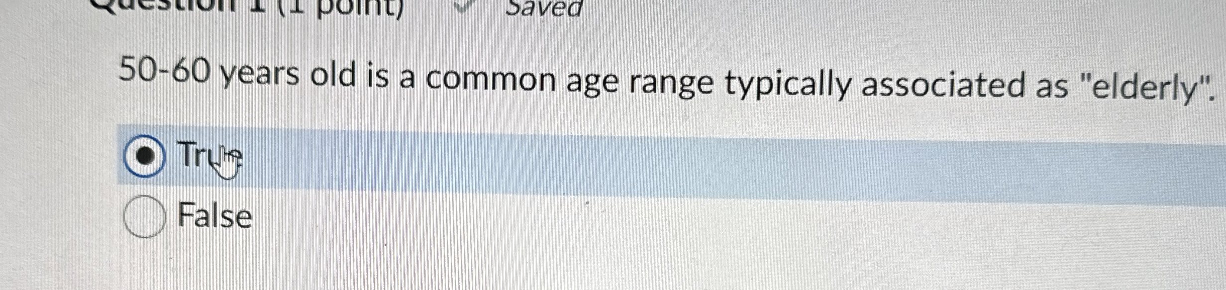 Solved 50-60 ﻿years old is a common age range typically | Chegg.com