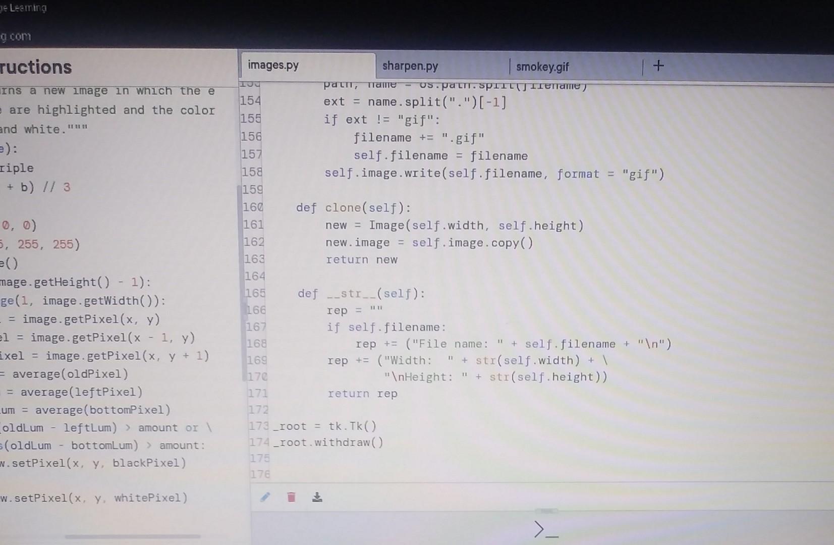 The edge-detection function ( \begin{tabular}{ll|l} | Chegg.com