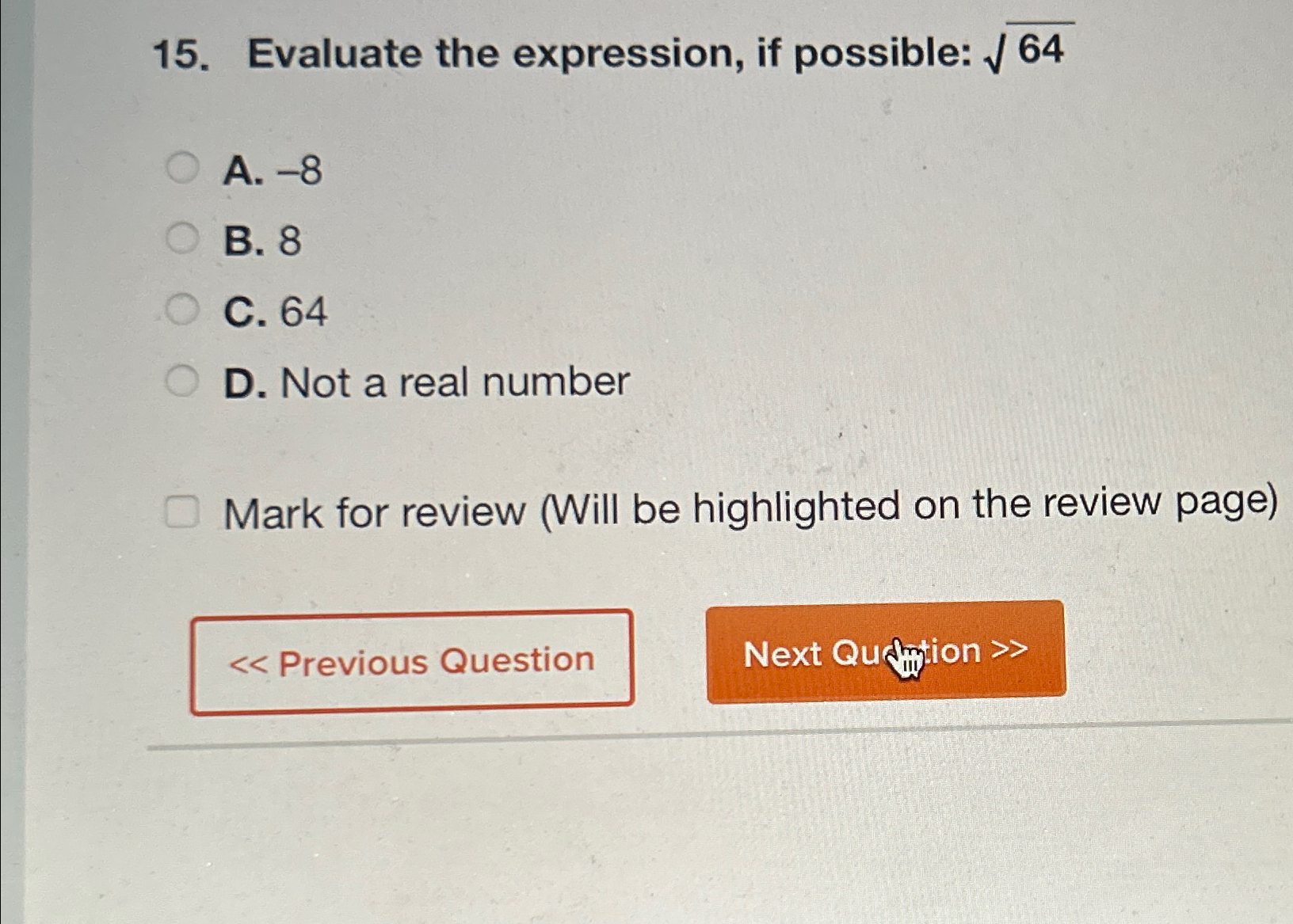 Solved Evaluate the expression, if possible: | Chegg.com