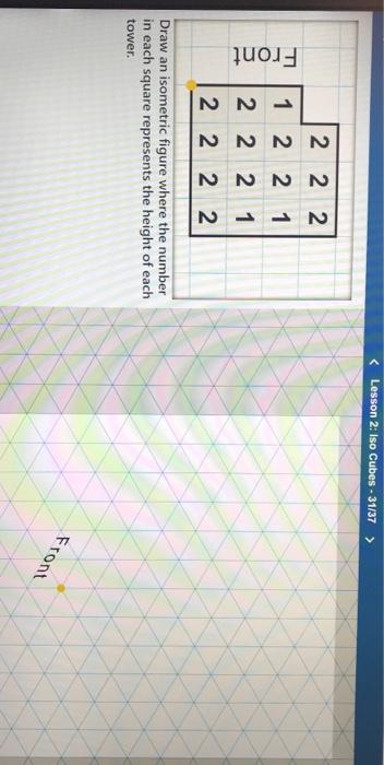 Solved 2 2 2 1 2 2 1 Front 2 | Chegg.com