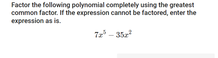 Solved Factor the following polynomial completely using the | Chegg.com