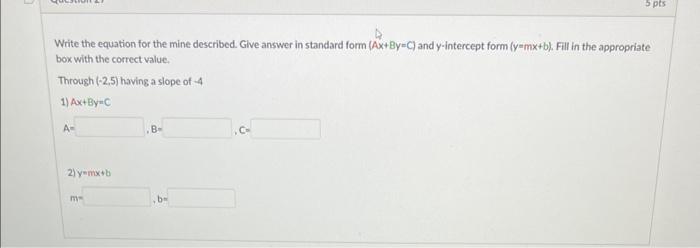 Solved Write the equation for the mine described. Glve | Chegg.com