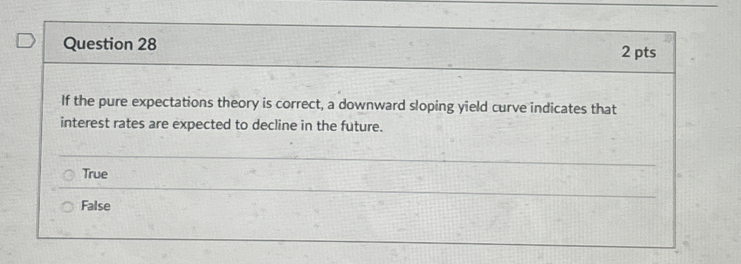 Solved Question 28If the pure expectations theory is | Chegg.com