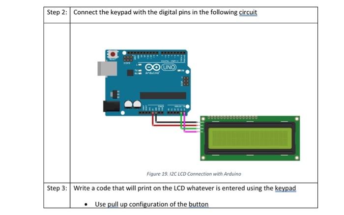Solved Interfacing Keypad \& LCD with microcontroller | Chegg.com