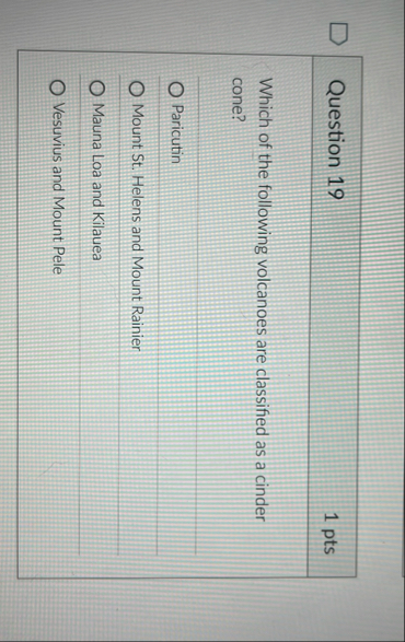 Solved Question 191 ﻿ptsWhich of the following volcanoes are | Chegg.com