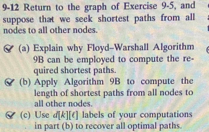Solved 9-12 Return to the graph of Exercise 9-5, and suppose | Chegg.com