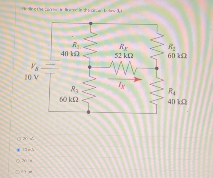 Solved Finding the current indicated in the circuit below | Chegg.com