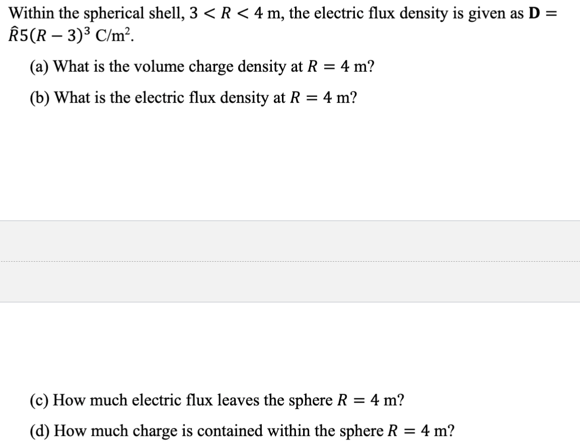 Solved Within the spherical shell, | Chegg.com