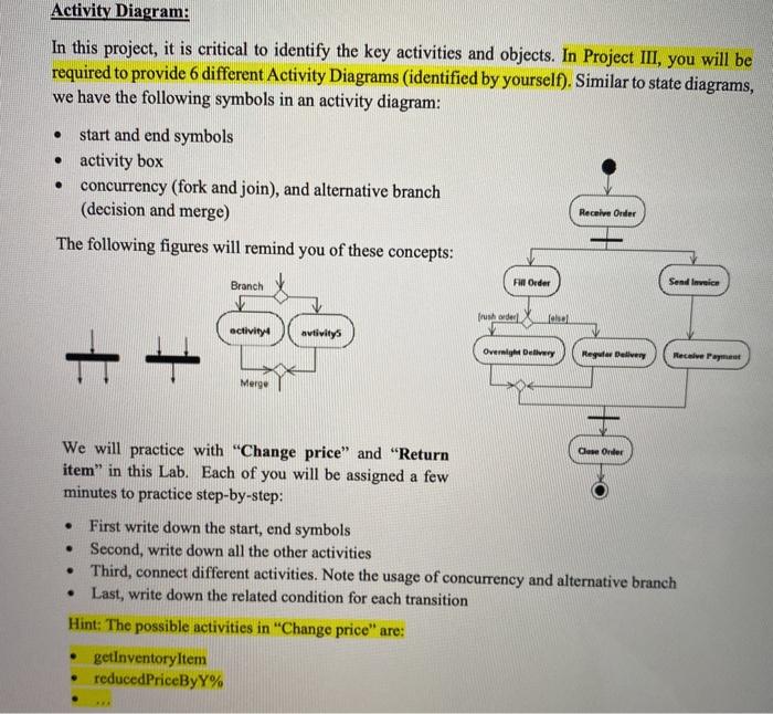 Solved State Diagram: . We'll only focus on three classes | Chegg.com