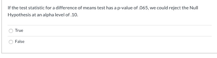 Solved In a difference of proportion test with alpha = .05, | Chegg.com