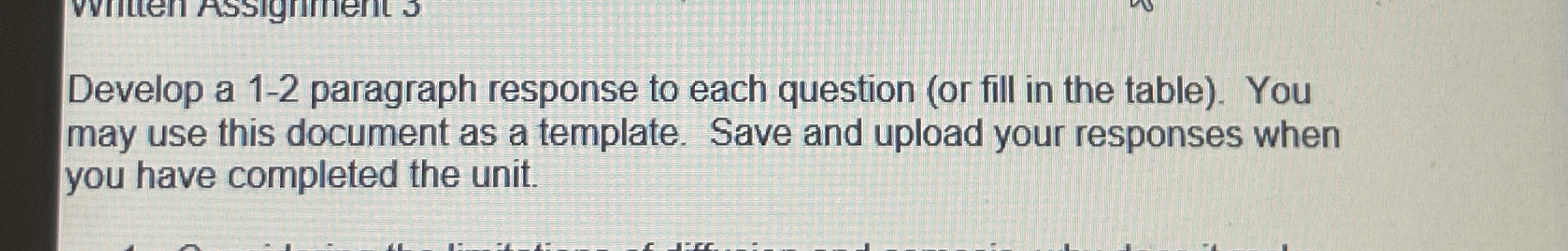 Solved Develop a 1-2 ﻿paragraph response to each question | Chegg.com