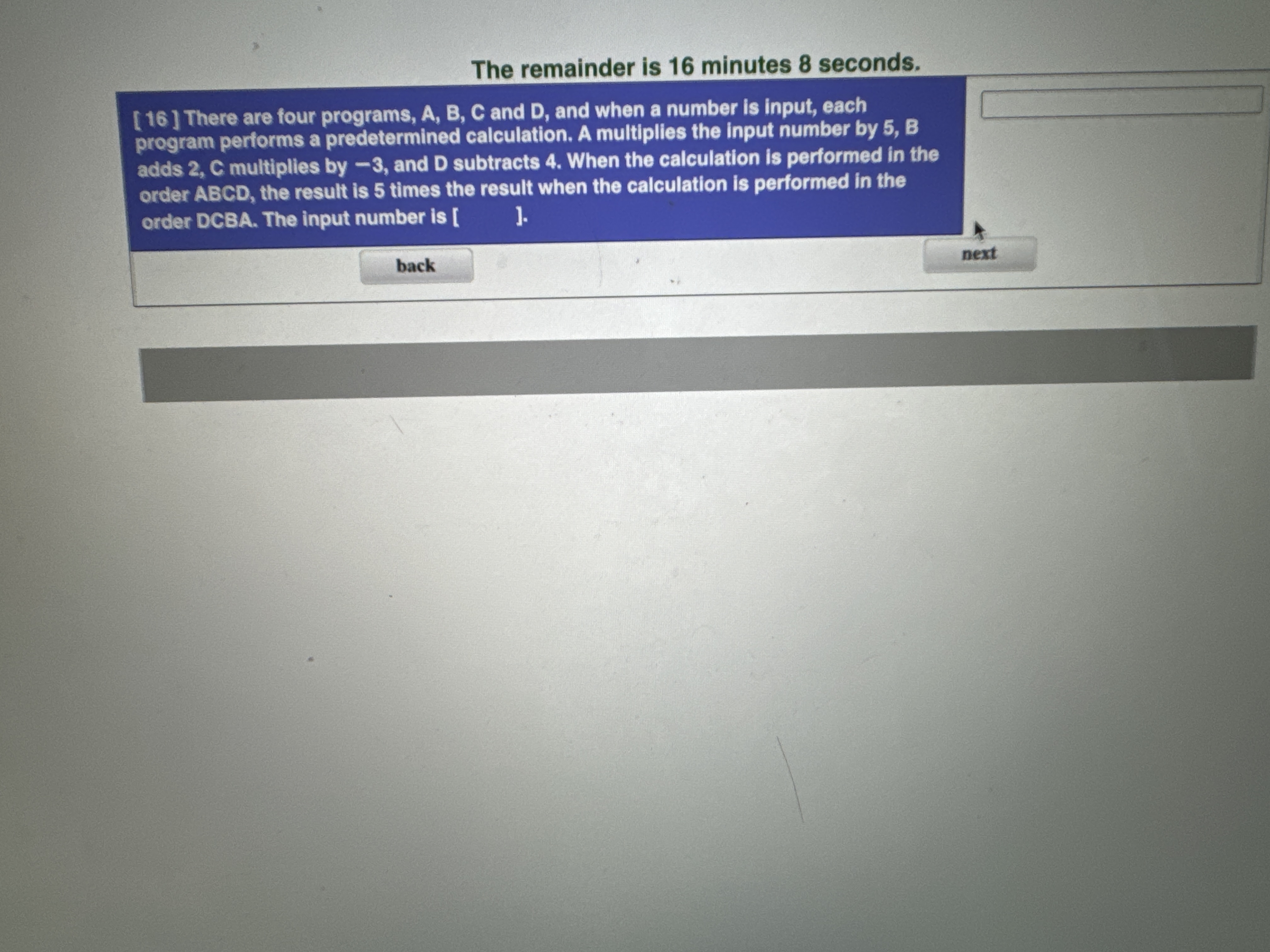 Solved There are four programs, A, ﻿B, ﻿C and D, ﻿and when a | Chegg.com