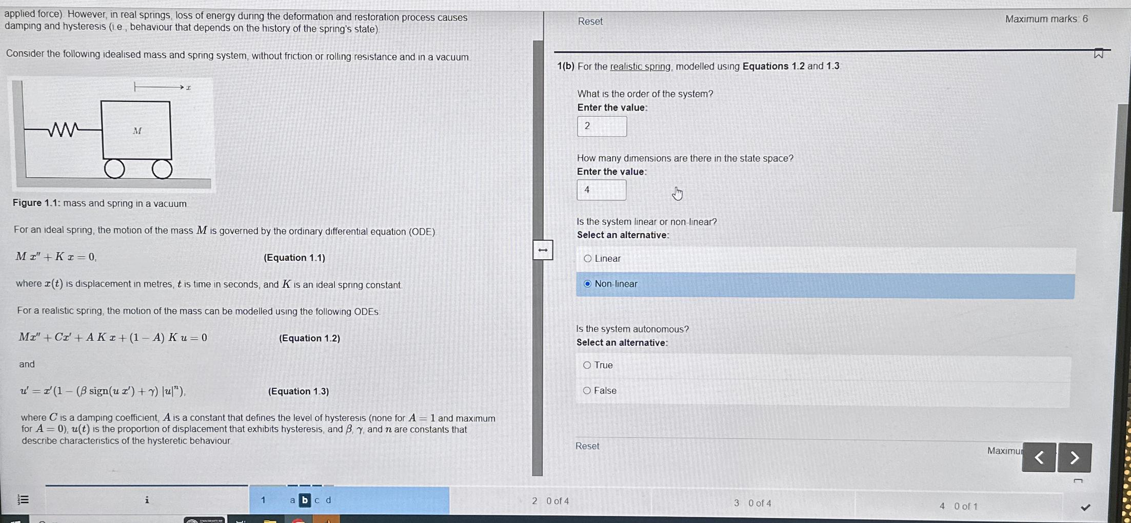 Solved applied force) ﻿However, in real springs, loss of | Chegg.com