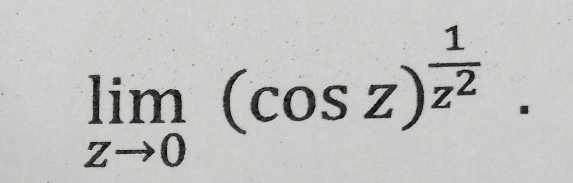 Solved limz→0(cosz)z21 | Chegg.com