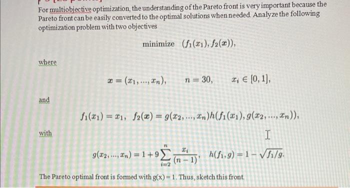 Solved For Multiobjective Optimization The Understanding Of