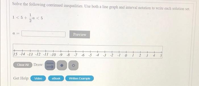 Solved Solve the following continued inequalities. Use both | Chegg.com