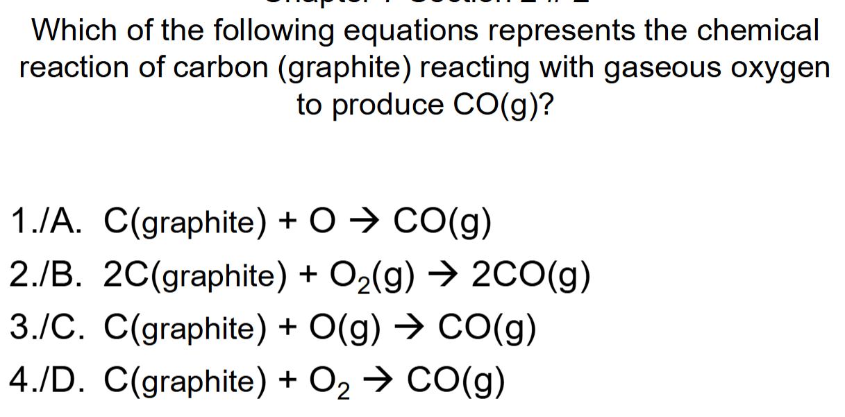 Solved Which of ﻿the following equations represents the | Chegg.com