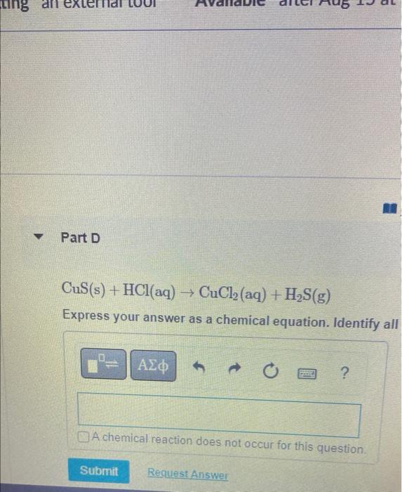 Solved Na2 S(aq)+Zn(NO3)2(aq)→NaNO3(aq)+ZnS(s)HI(aq)+O2( | Chegg.com