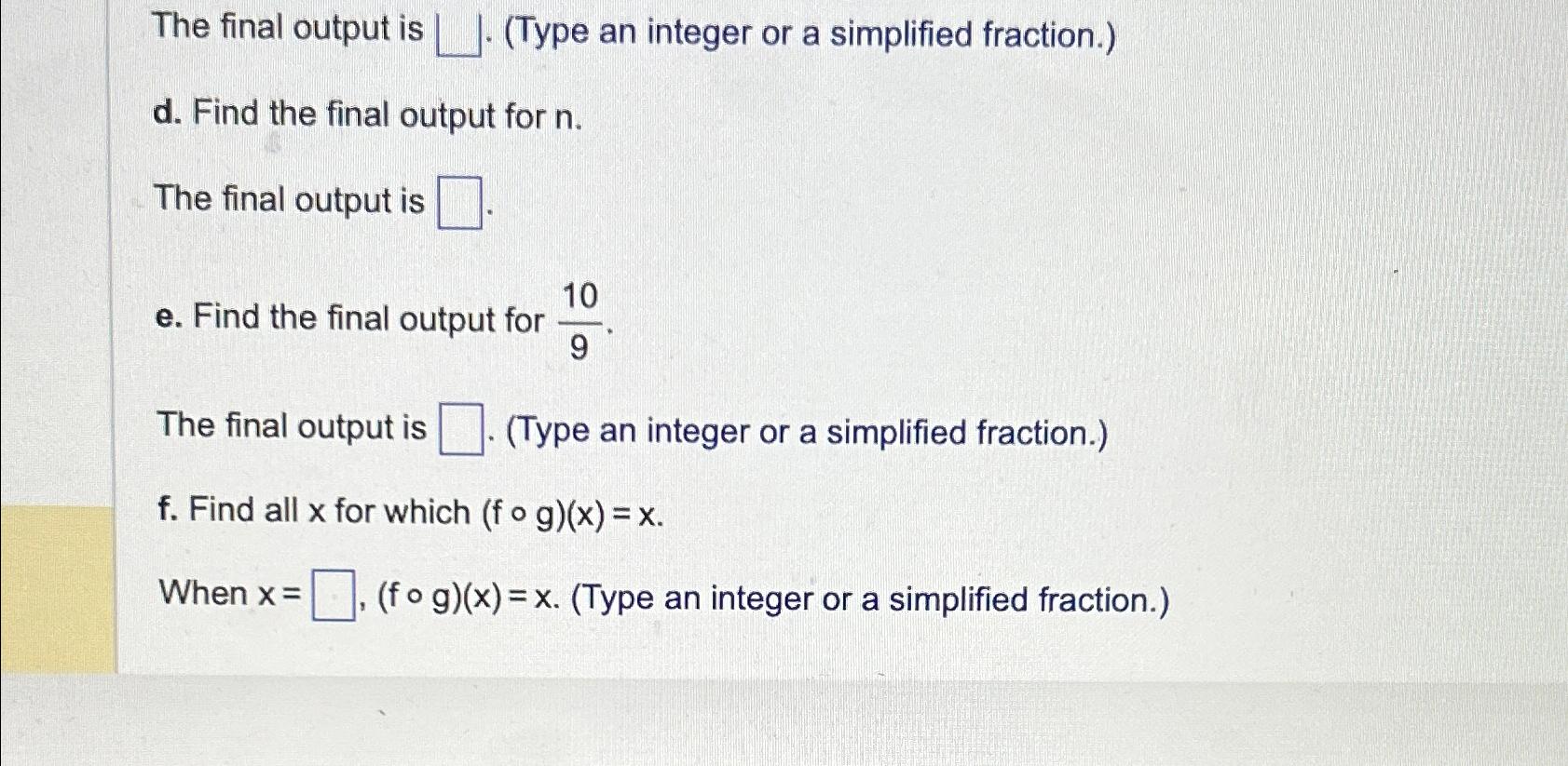 Consider two function machines that are placed as | Chegg.com