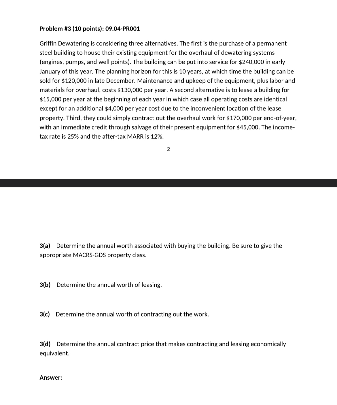 Solved Problem #3 (10 ﻿points): 09.04-PR001Griffin | Chegg.com