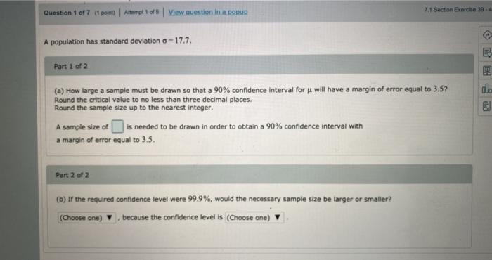 Solved Question 1 of 7 tpoint Attempt of View.cuestion in a | Chegg.com