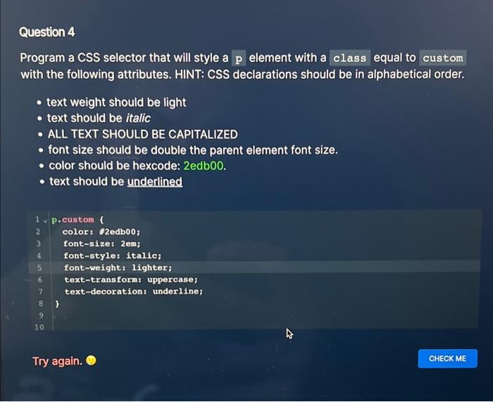 Solved Why isnt this correct? could someone help me to find | Chegg.com