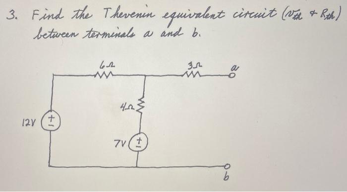 Solved Find the Thevenin equivalent circuit (Vth + Rth) | Chegg.com
