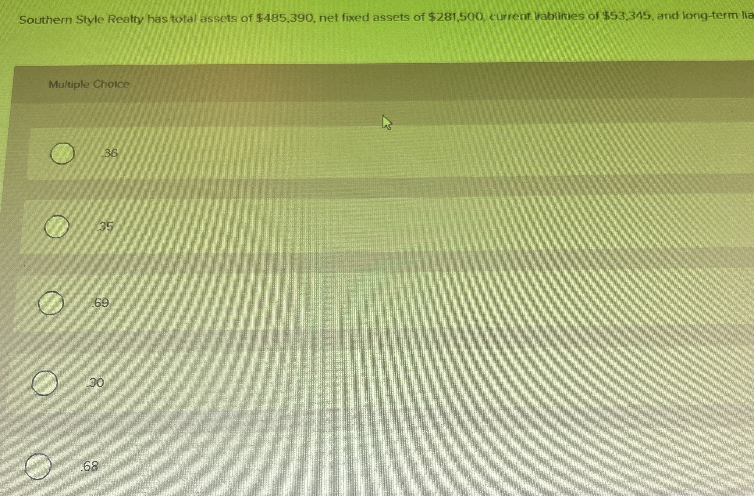 Solved Southern Style Realty has total assets of $485,390, | Chegg.com