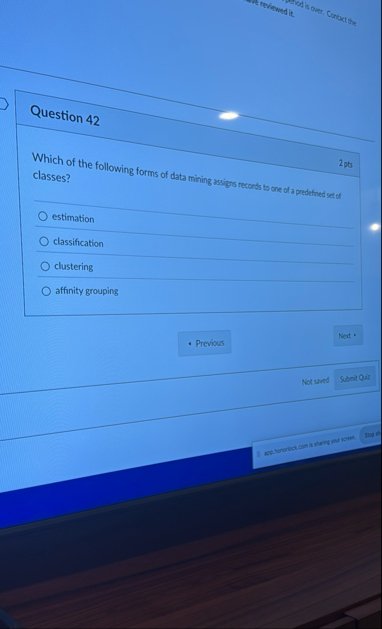 Solved Question 42Which of the following forms of data | Chegg.com