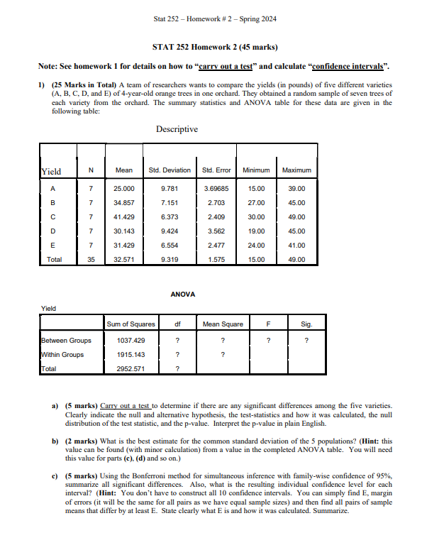 Solved Show all your work and include appropriate | Chegg.com