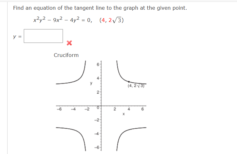 Solved Find an equation of the tangent line to the graph at | Chegg.com