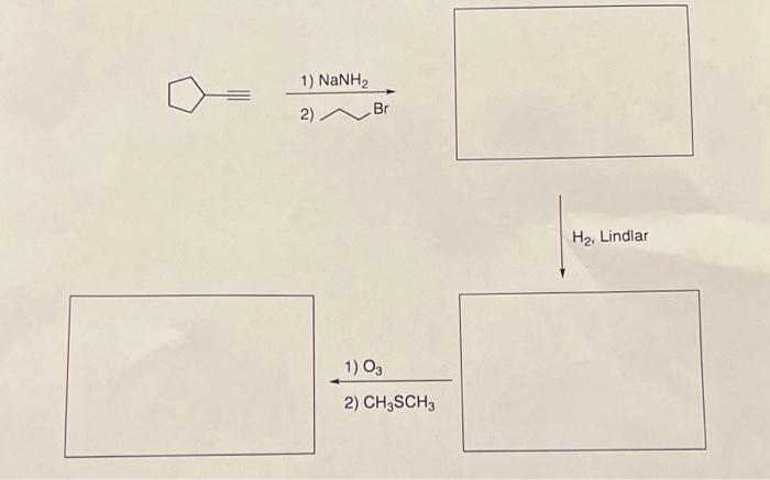 Solved H2, Lindlar 1) O3 2) CH3SCH3 | Chegg.com