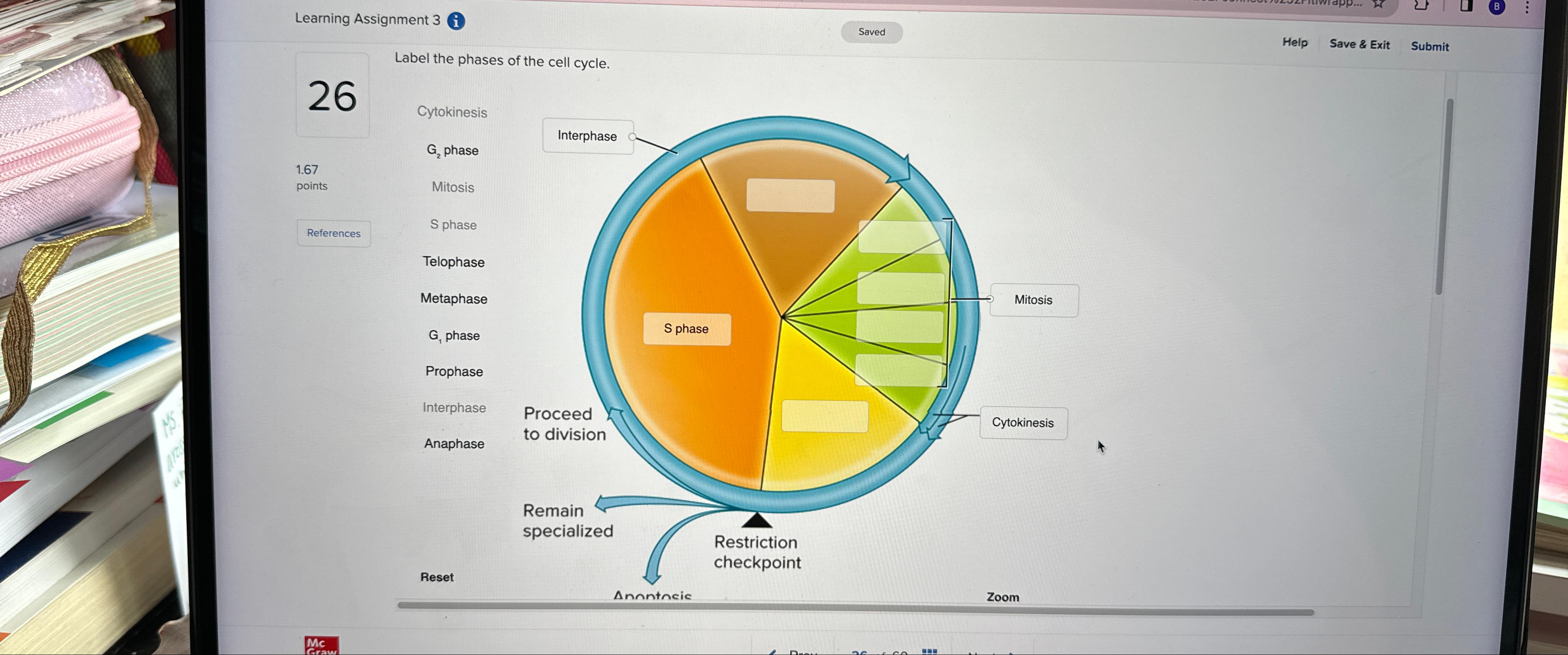 Solved Learning Assignment 3 ﻿iHelpSave & ExitSubmit26Label | Chegg.com