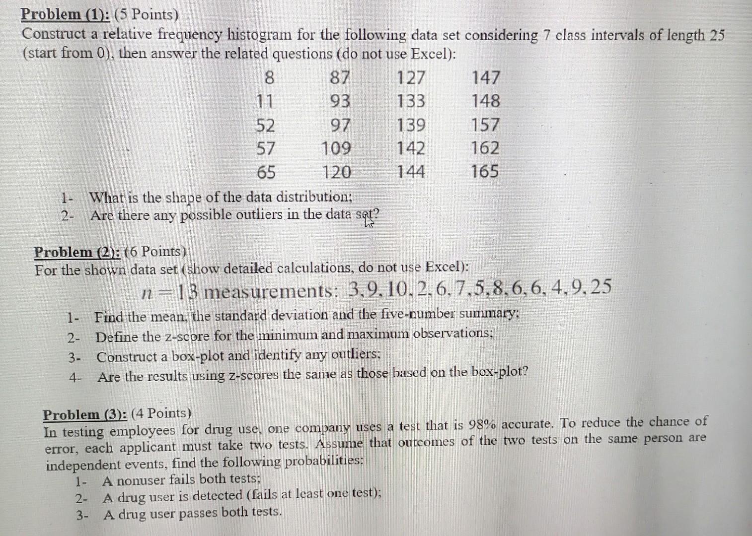 Solved Problem (1): (5 Points) Construct a relative | Chegg.com
