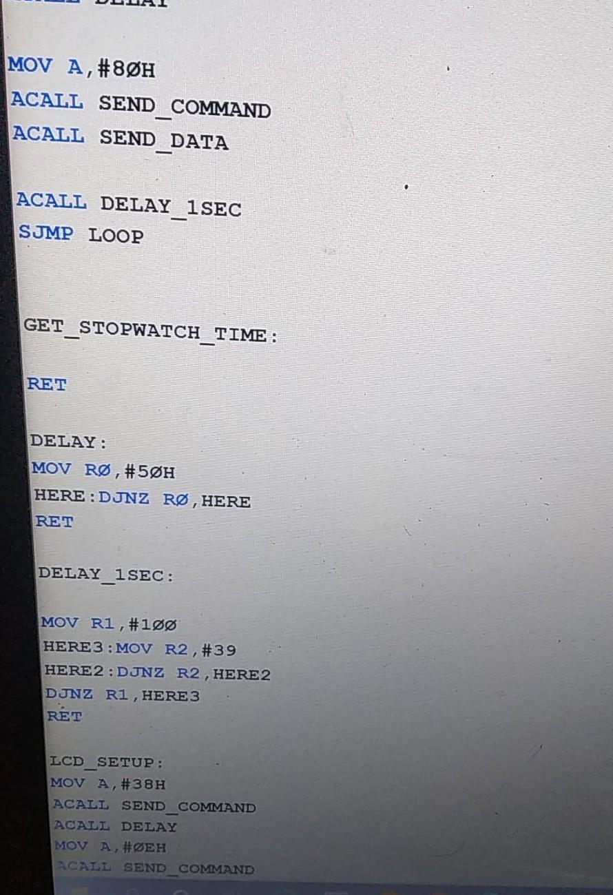 Solved Complete the code on edsim51 software and send the | Chegg.com