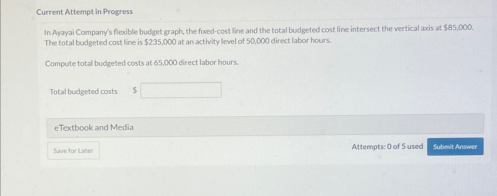 Solved Current Attempt in ProgressIn Ayayai Company's | Chegg.com