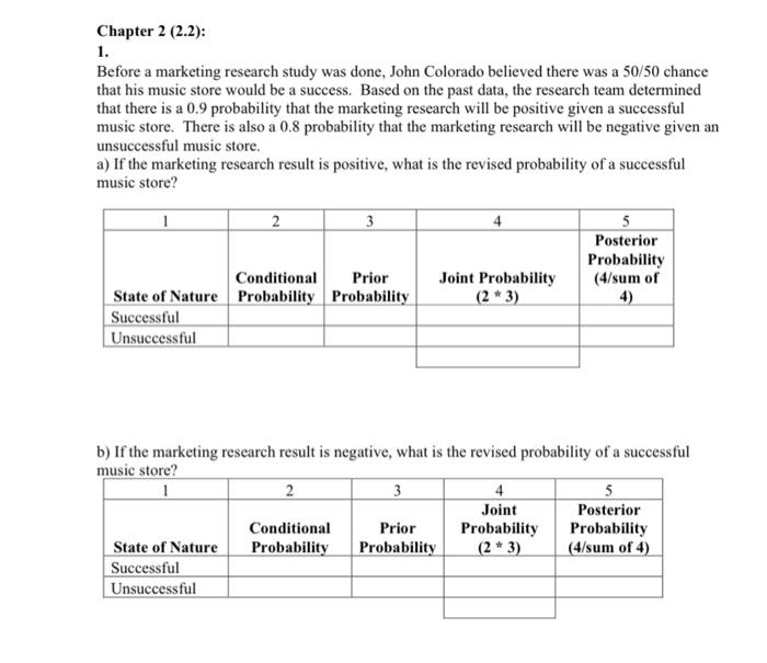 Solved Chapter 2 (2.2): 1. Before a marketing research study | Chegg.com