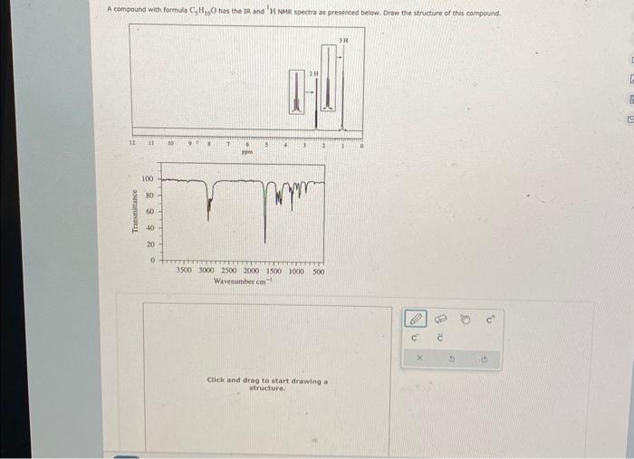 Solved A compound with formula C3H10 O has the IA and ' H | Chegg.com