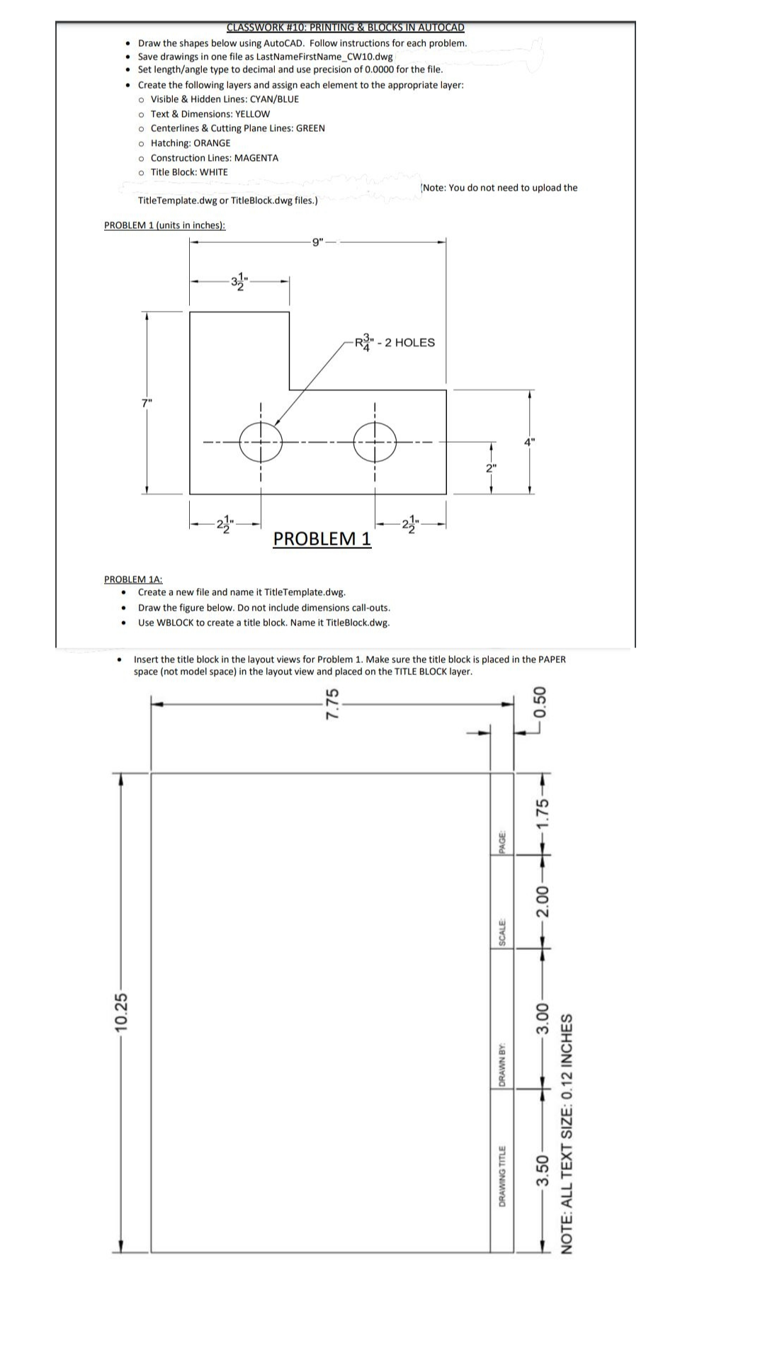 Solved Draw the shapes below using AutoCAD. Follow | Chegg.com