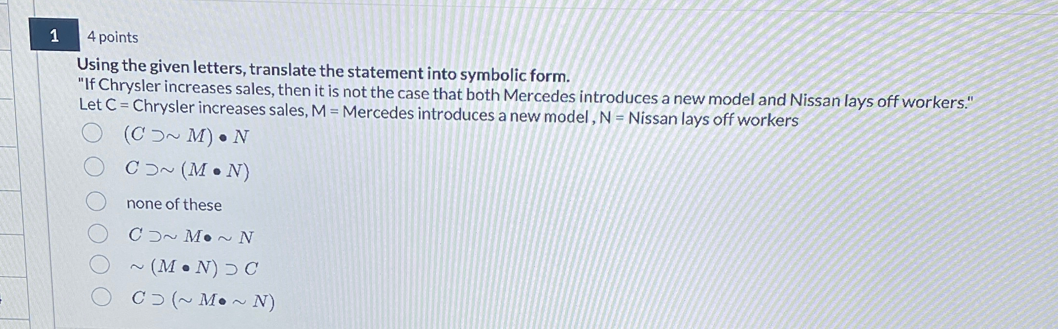 14 ﻿pointsUsing the given letters, translate the | Chegg.com