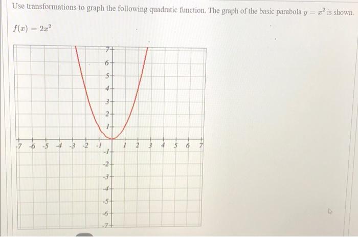 Solved For the quadratic function, identity any horizontal | Chegg.com